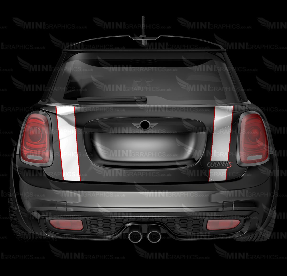 MINI Graphics Boot Stripes - Standard Original Styled Pattern