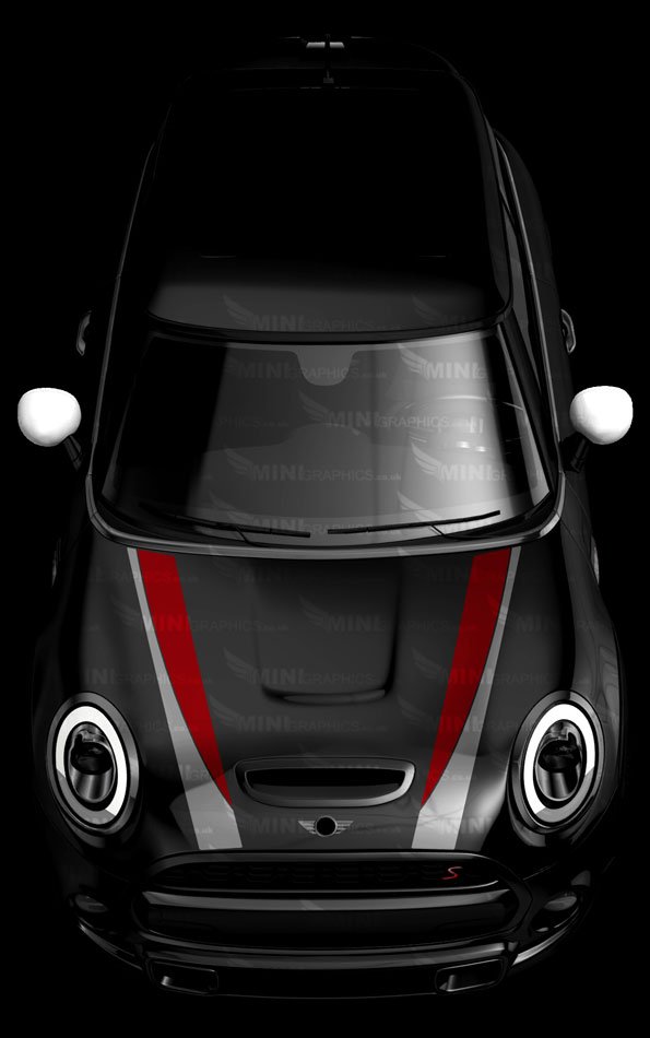 MINI Bonnet Stripes - MINI Graphics